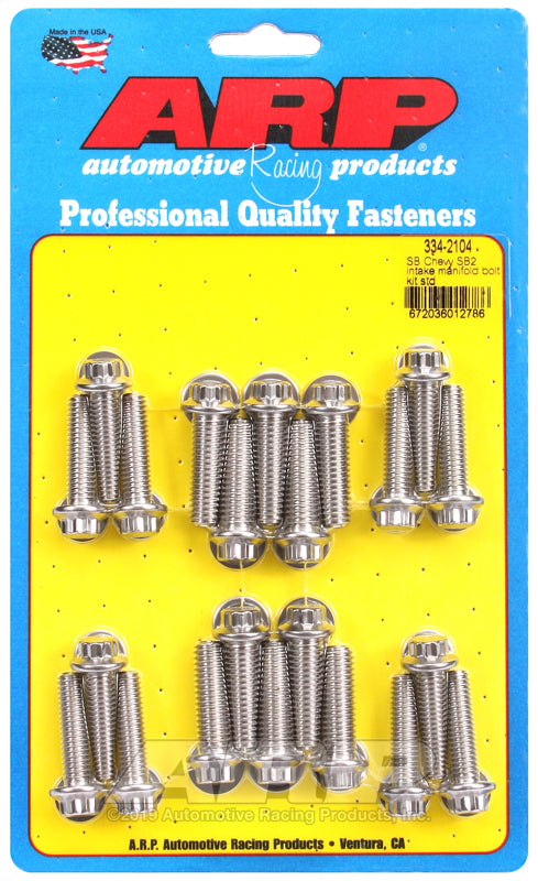 ARP SB Chevy SB2 Intake Manifold Bolt Kit - Standard – Headgames Motorworks